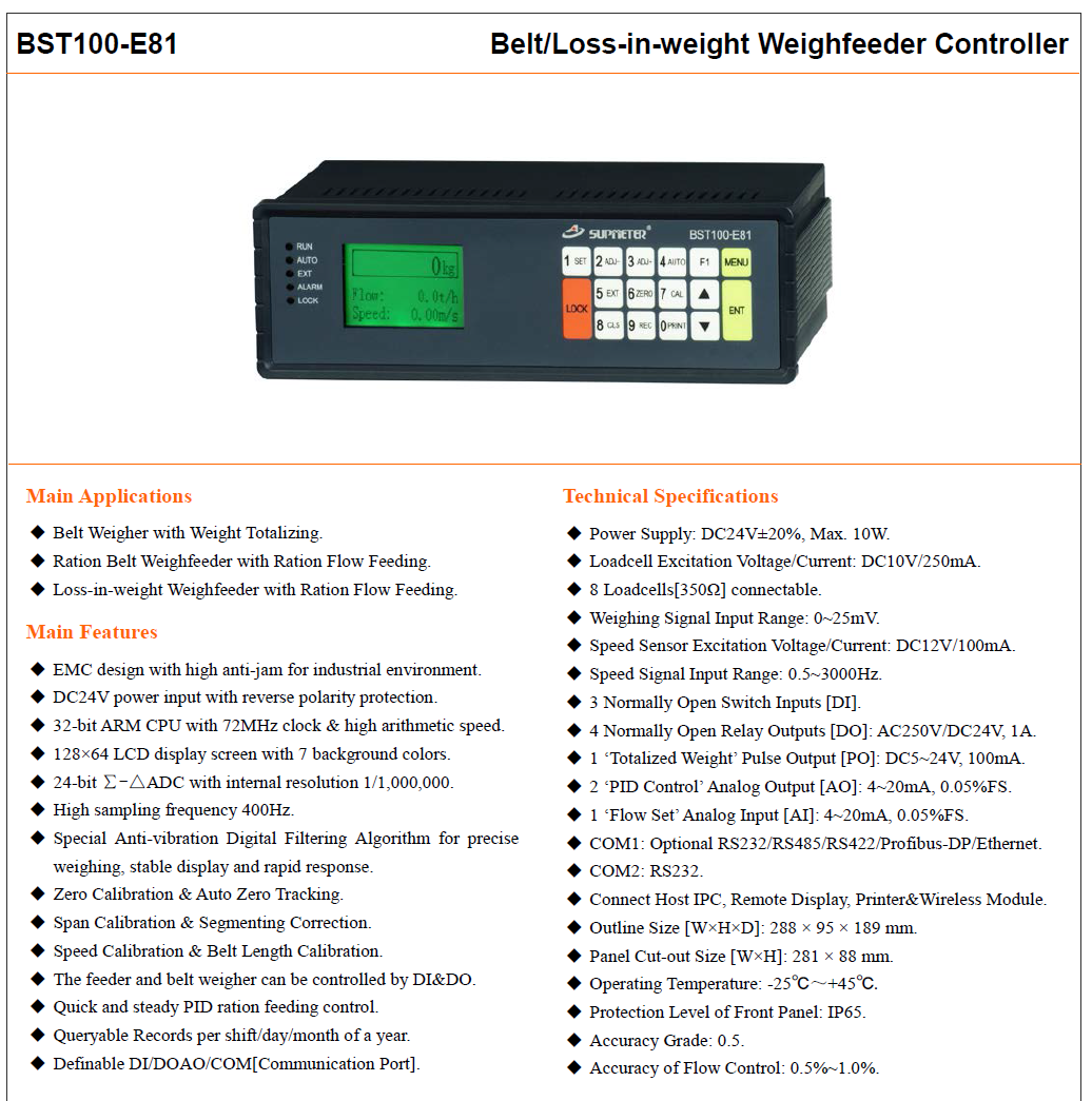 BST 100-E81 Full Option – Loading Precision